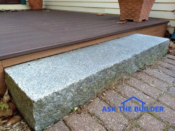 Stone Step Treads - Lots of Choices, But 10 Inches is Best