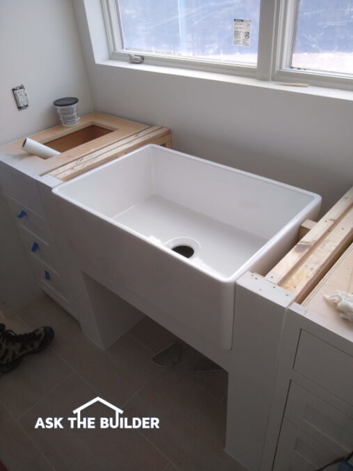 Kitchen or Scullery Apron Sink Tutorial - Ask the Builder